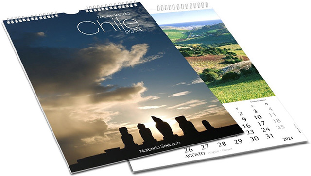 CALENDARIO 2024 RECORRIENDO CHILE MURAL | Consulta